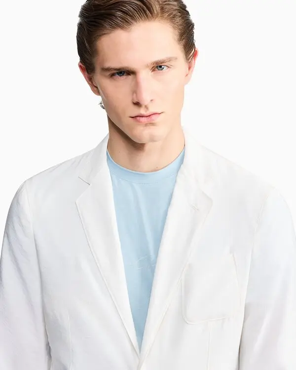 Giorgio Armani Upton Line Single-breasted Jacket - White