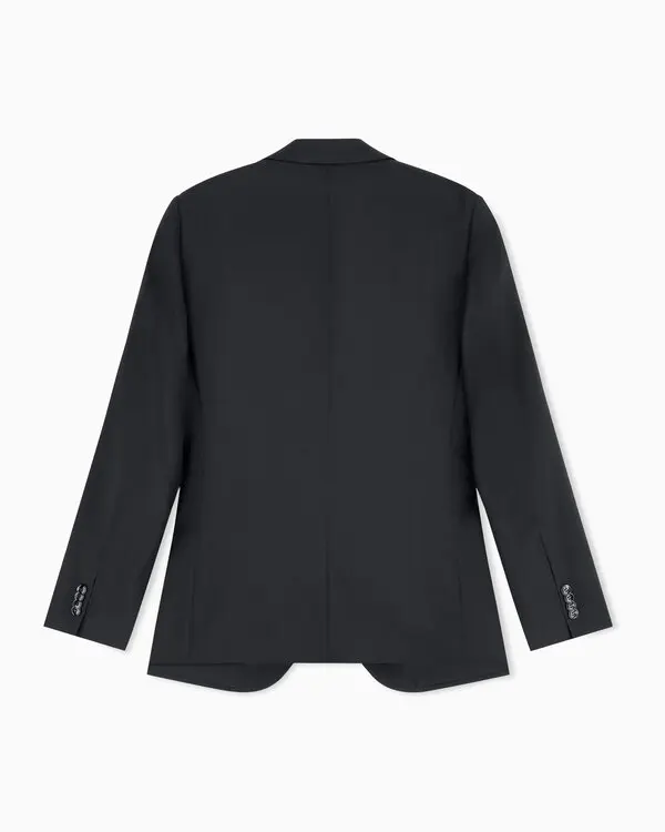 Giorgio Armani George Line Single-breasted Jacket In Cashmere - Black