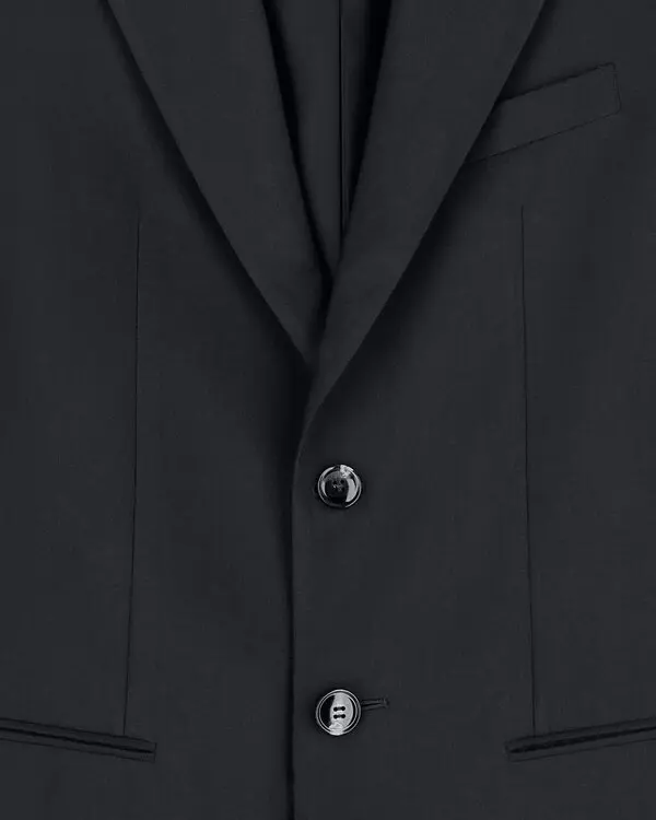 Giorgio Armani George Line Single-breasted Jacket In Cashmere - Black