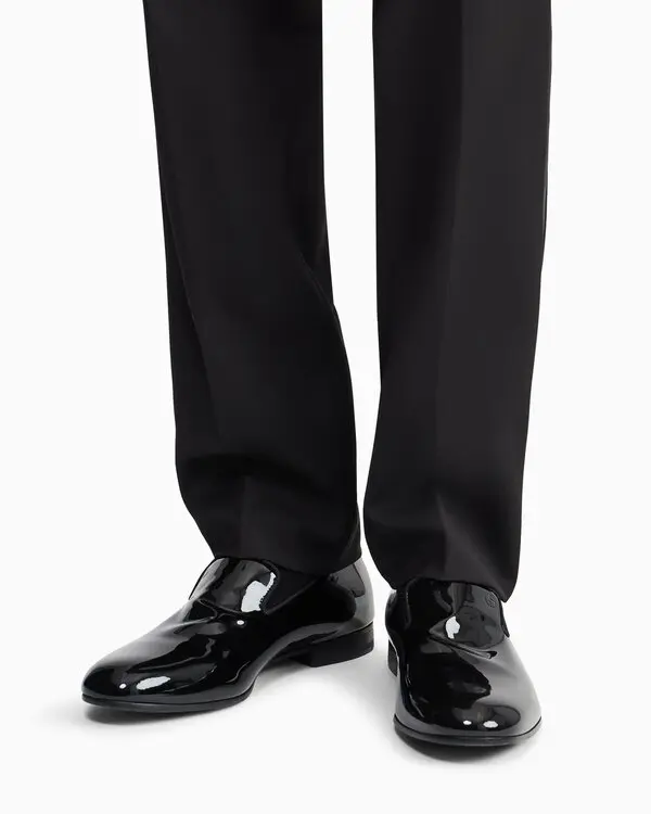 Giorgio Armani Patent Leather Loafers