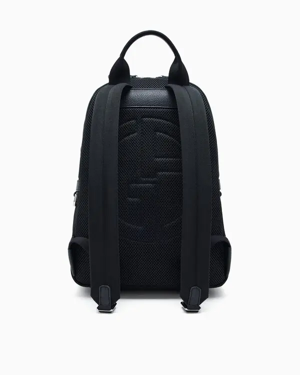Giorgio Armani Recycled-nylon And Pebbled-leather Backpack