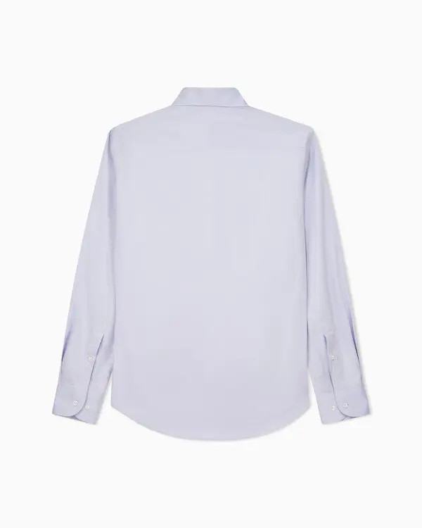 Giorgio Armani Cotton Twill Shirt - Light Blue