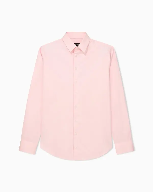 Giorgio Armani Cotton Twill Shirt - Pink