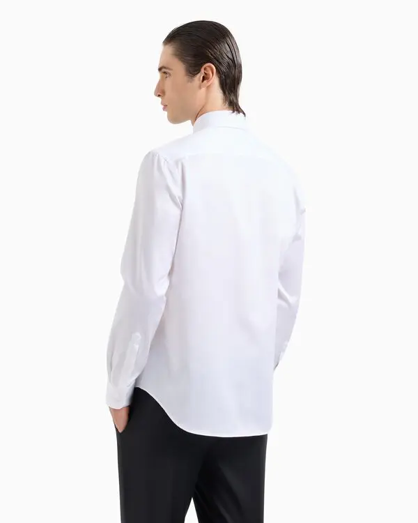 Giorgio Armani Cotton Twill Shirt - White