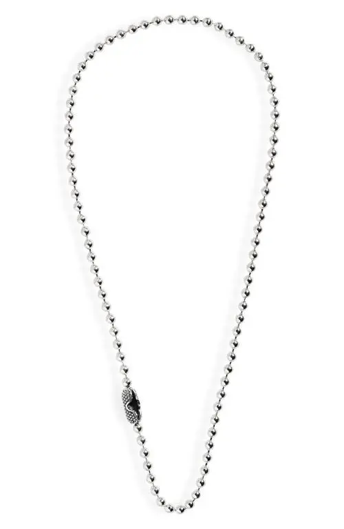 Good Art Hlywd Goosebumps Ball Chain Necklace - Silver
