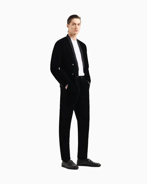 Giorgio Armani Double-breasted Velvet Jacket