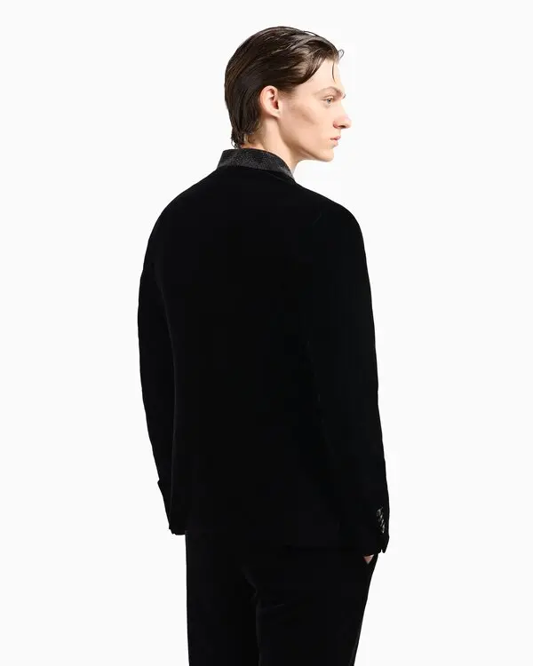 Giorgio Armani Double-breasted Velvet Jacket
