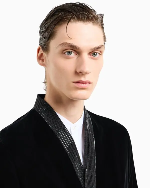 Giorgio Armani Double-breasted Velvet Jacket