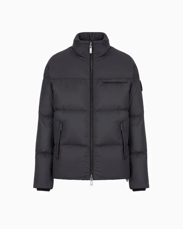 Giorgio Armani Goose-down Padded Bomber Jacket - Black