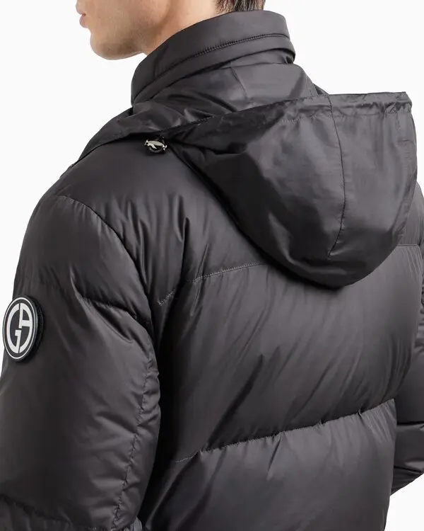 Giorgio Armani Goose-down Padded Bomber Jacket - Black