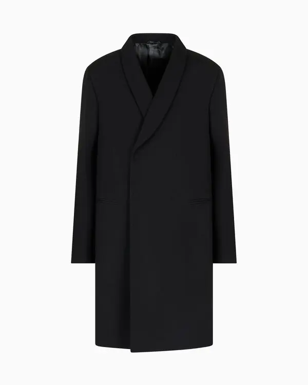 Giorgio Armani Cashmere Double-breasted Coat - Black