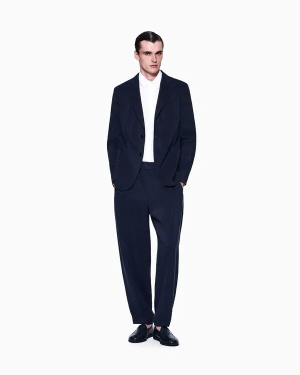 Giorgio Armani Regular-fit Cotton-seersucker Shirt - White