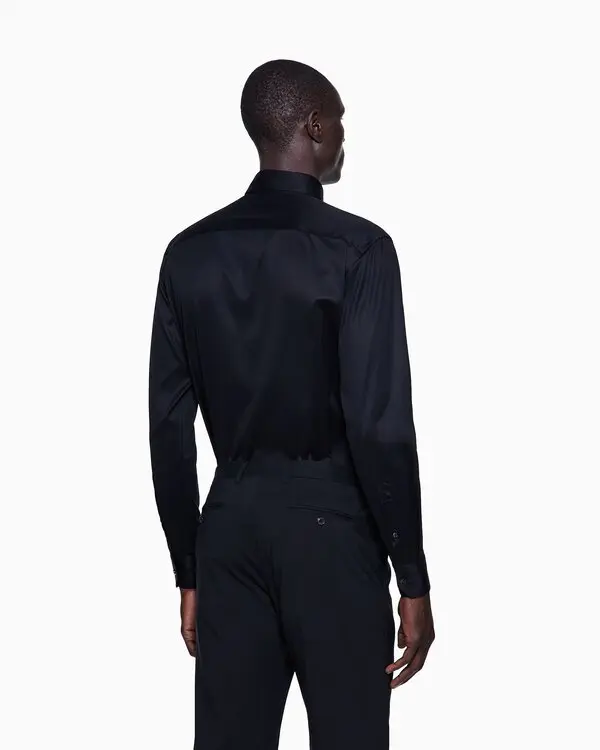 Giorgio Armani Plain-knit Cotton Interlock Shirt