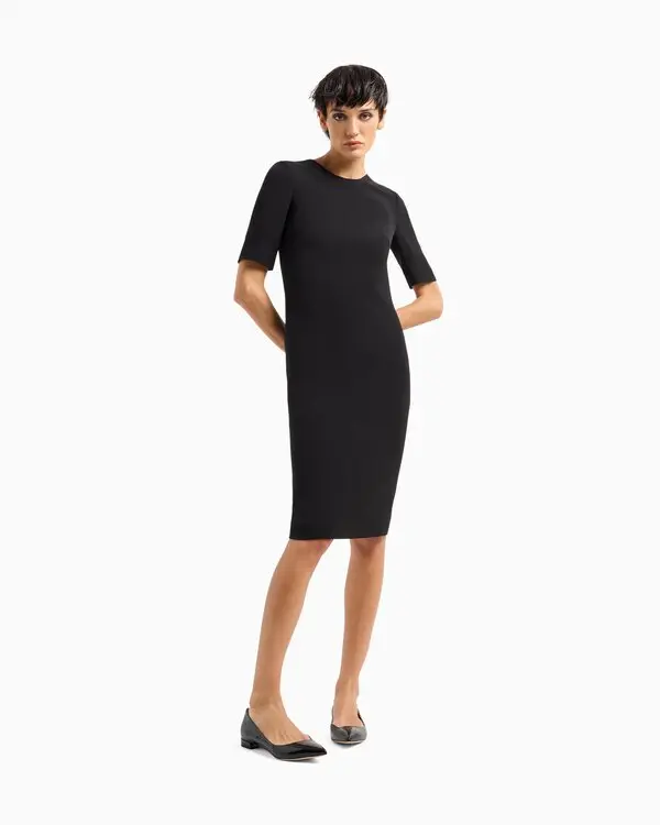 Giorgio Armani Silk Tube Dress - Black