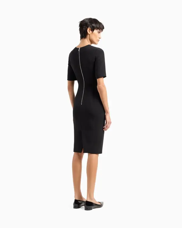 Giorgio Armani Silk Tube Dress - Black | Editorialist