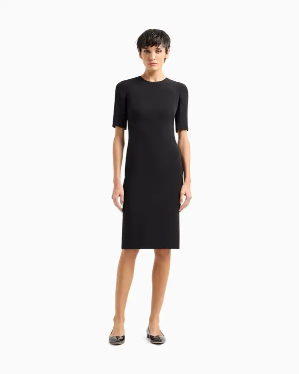 Giorgio Armani Silk Tube Dress - Black
