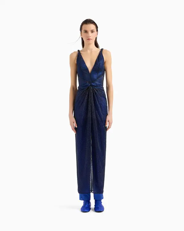 Giorgio Armani Embroidered Maxi Dress