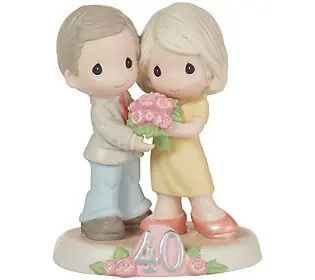 PRECIOUS MOMENTS Forty Loving Years Together Fi Gurine - One-color