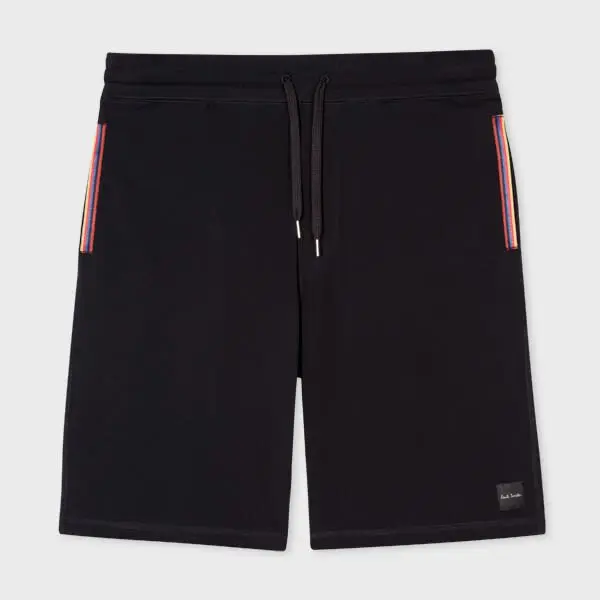 Paul Smith Jersey Cotton Lounge Shorts - Black