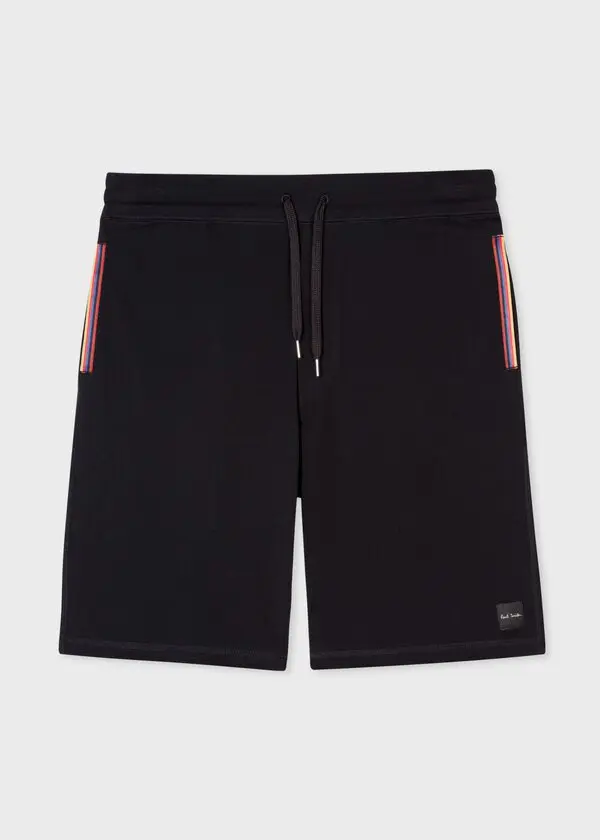 Paul Smith Jersey Cotton Lounge Shorts - Black