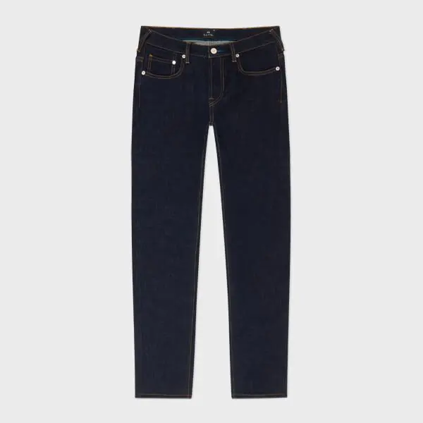 Paul Smith Slim-fit 'crosshatch Stretch' Jeans - Blue