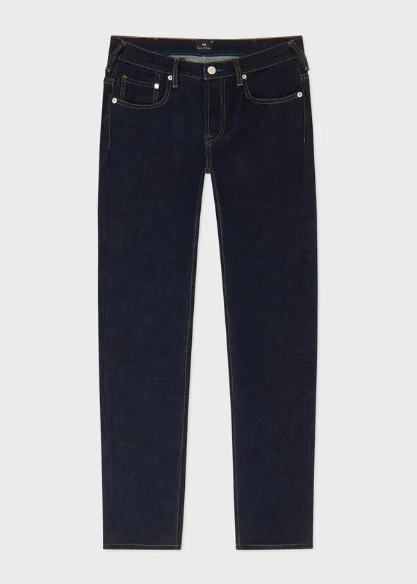 Paul Smith Slim-fit 'crosshatch Stretch' Jeans - Blue