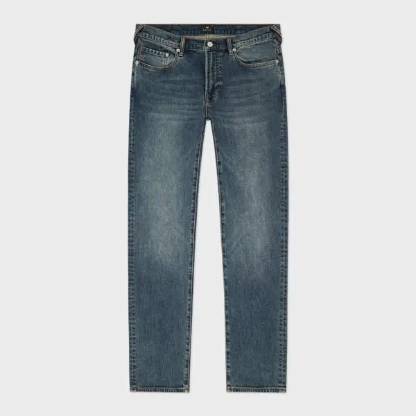 Paul Smith Tapered-fit 'crosshatch Stretch' Rinse Jeans - Blue