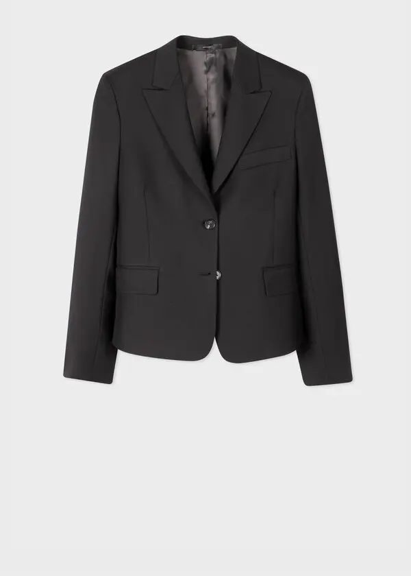 Paul Smith Cropped 'a Suit To Travel In' Wool Blazer