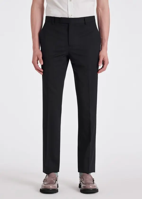 Paul Smith Slim-fit Wool Pants - Black