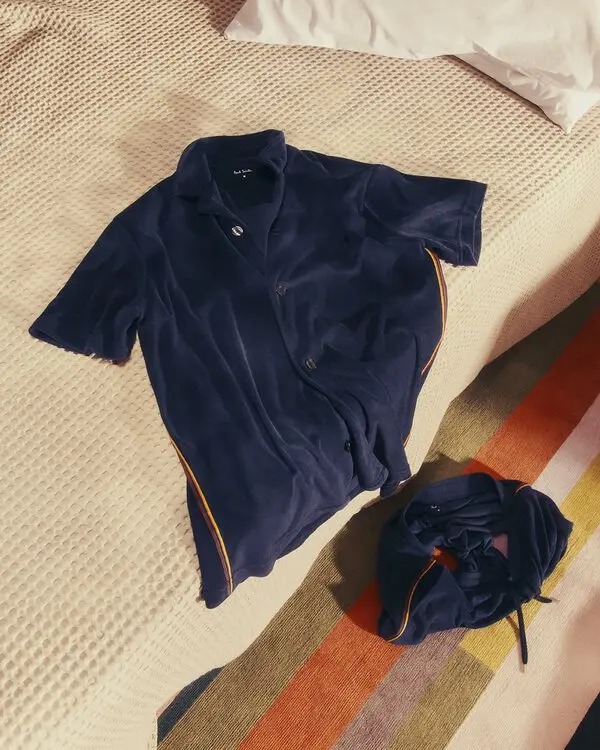 Paul Smith Towelling Lounge Shorts - Blue