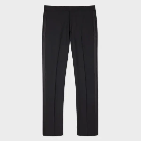 Paul Smith Slim-fit Wool-mohair Evening Pants - Black