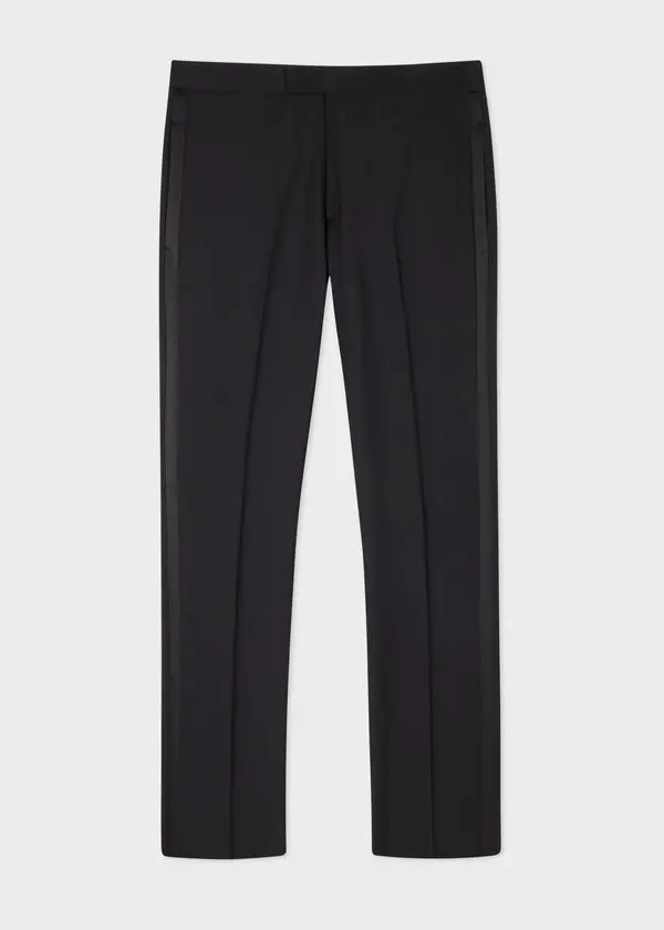 Paul Smith Slim-fit Wool-mohair Evening Pants - Black