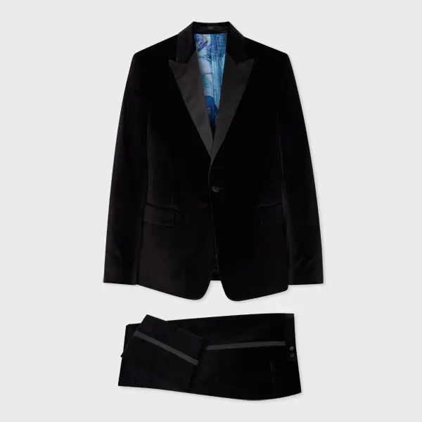 Paul Smith The Soho Tailored-fit Velvet Evening Suit