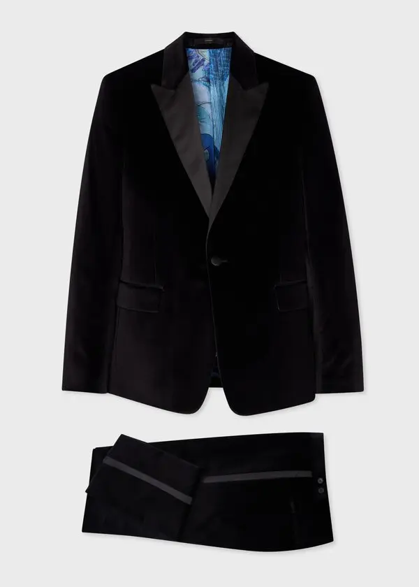 Paul Smith The Soho Tailored-fit Velvet Evening Suit