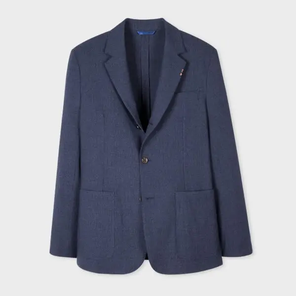 Paul Smith Slate Marl Two-ply Hopsack Three-button Blazer