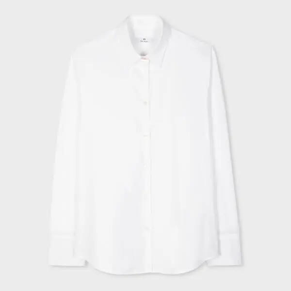Paul Smith Cotton 'spray Swirl' Cuff Shirt - White