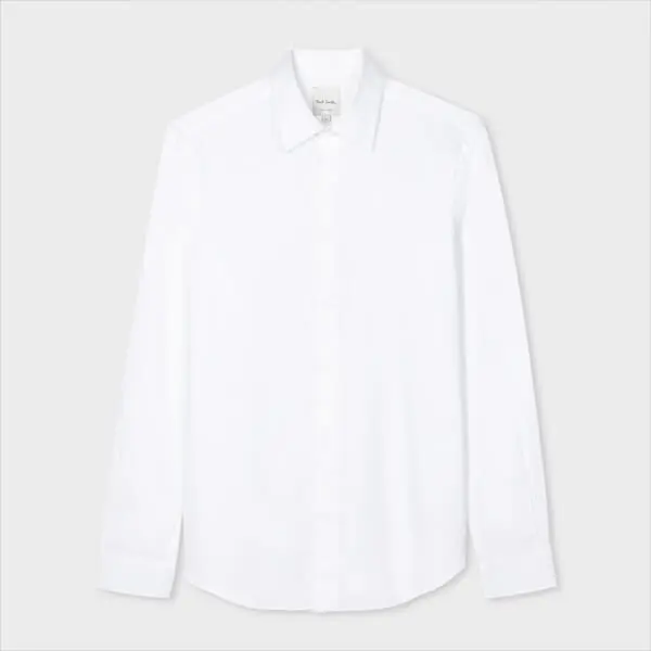 Paul Smith Slim-fit Cotton Twill Easy Care Shirt - White