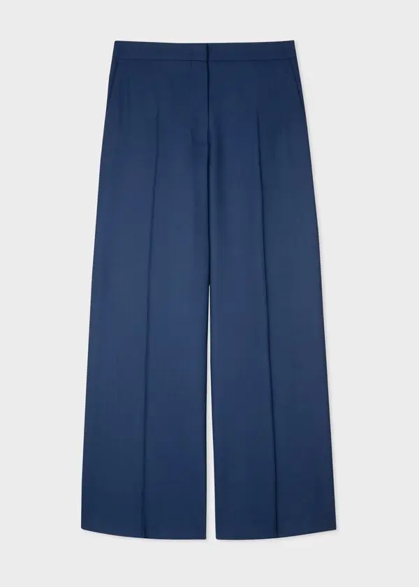 Paul Smith Wool-hopsack Wide Leg Trousers