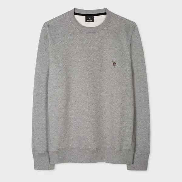 Paul Smith Cotton Zebra Logo Sweatshirt - Grey