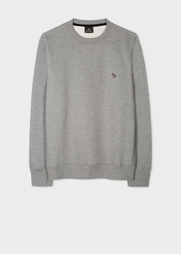 Paul Smith Cotton Zebra Logo Sweatshirt - Grey