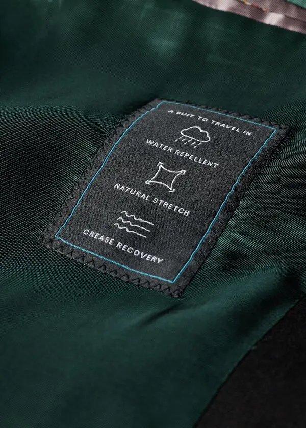 Paul Smith The Soho Tailored-fit Wool 'a Suit To Travel - Black
