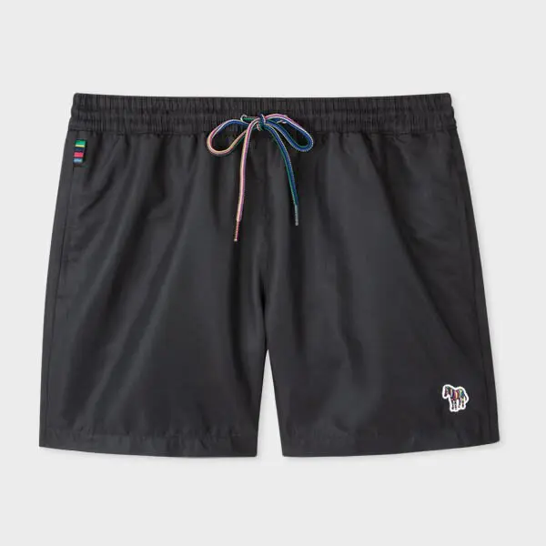 Paul Smith Zebra Logo Swim Shorts - Black