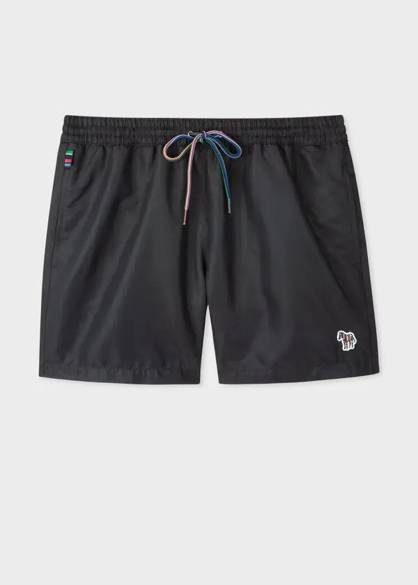 Paul Smith Zebra Logo Swim Shorts - Black