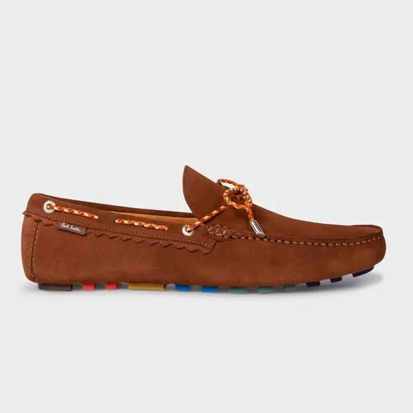 Paul Smith Suede Driving Loafers - Brown