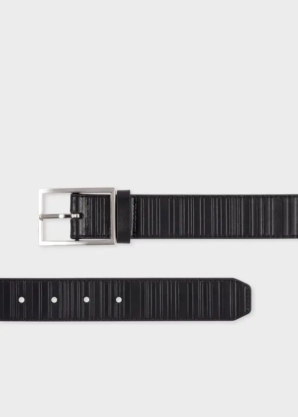 Paul Smith Shadow Stripe Leather Belt