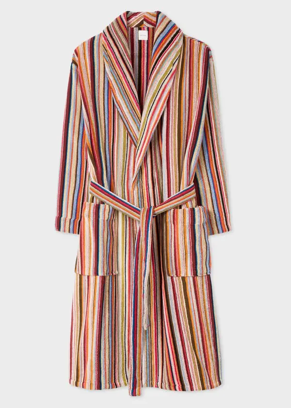 Paul Smith Woven Cotton Bathrobe - Multicolour