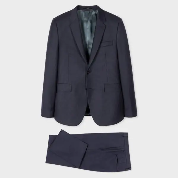 Paul Smith The Kensington Slim-fit Pin Dot Wool Suit - Blue