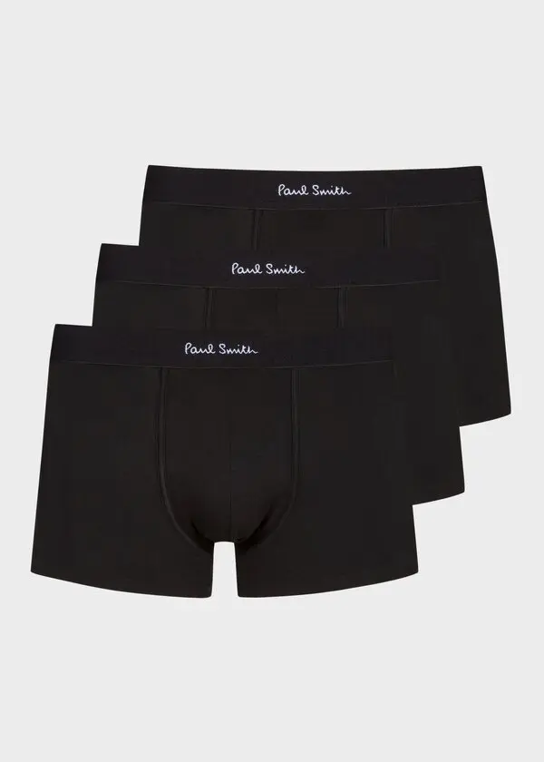 Paul Smith Organic Cotton Low-rise Boxer Briefs Three Pack