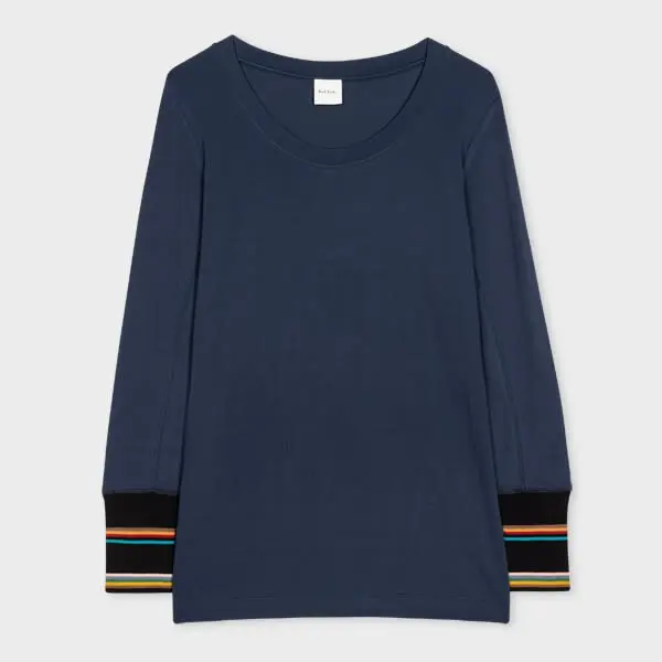 Paul Smith Signature Stripe Long-sleeve Top - Blue