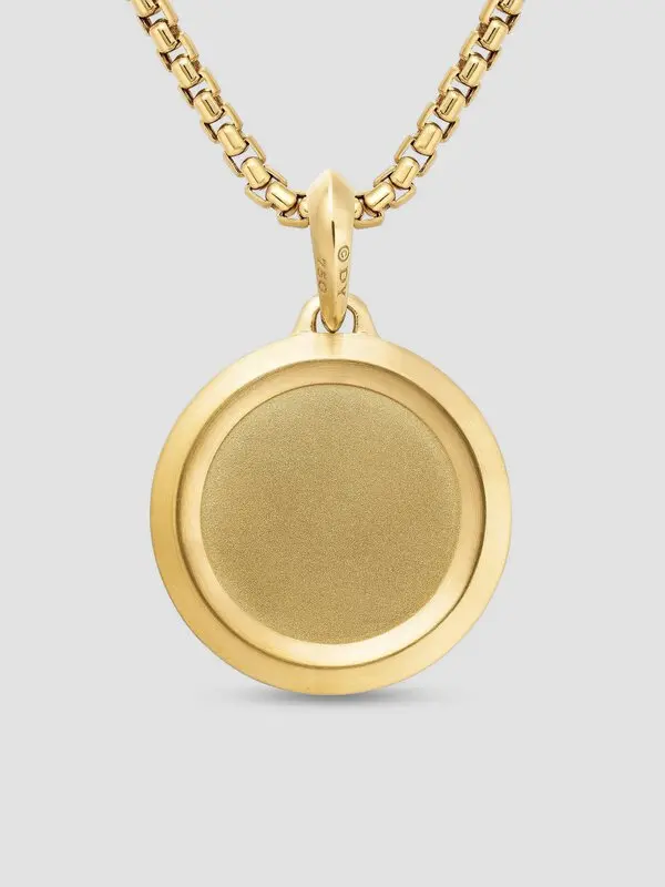 David Yurman St. Christopher Amulet In 18k Yellow 34.5mm